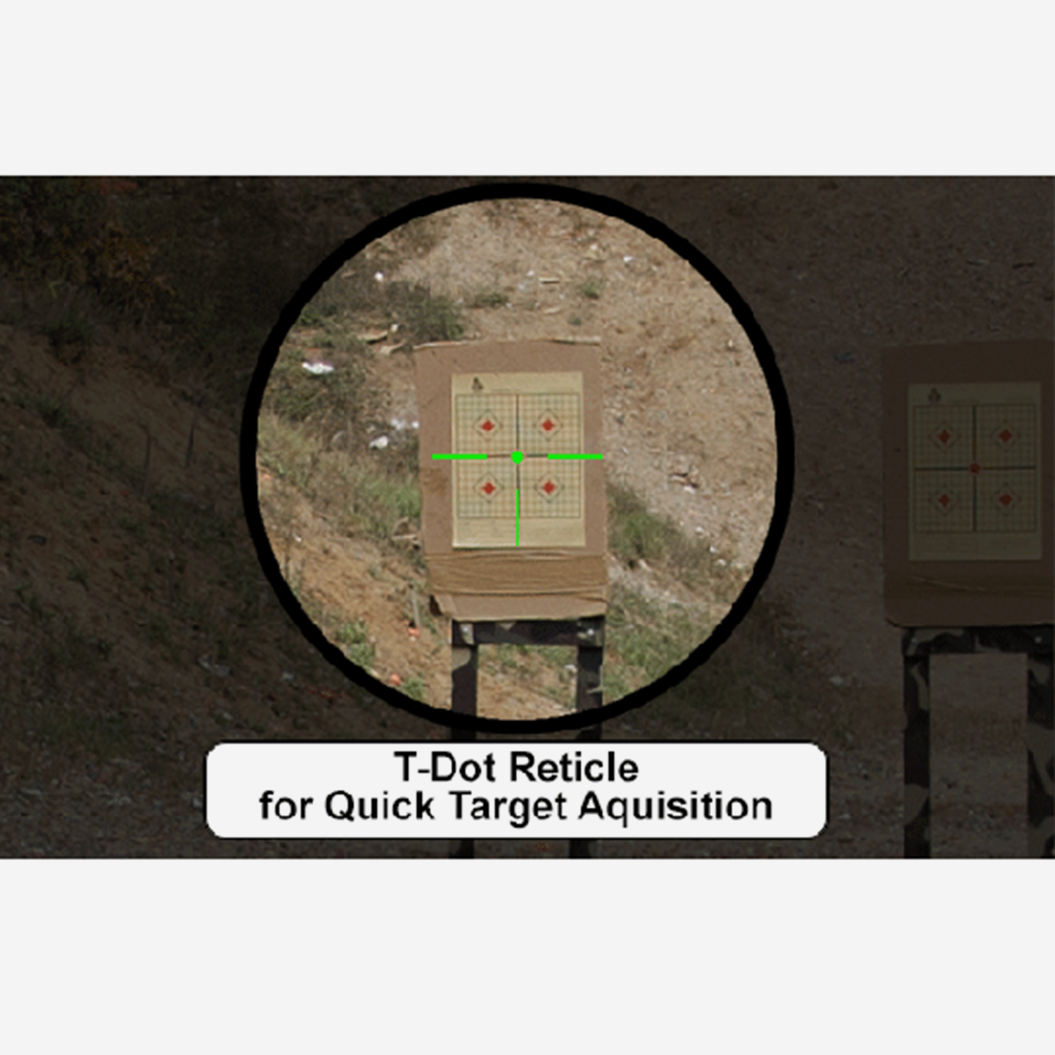 6" ITA Red/Green CQB T-dot Sight with Offset QD Mount - GoGear Direct